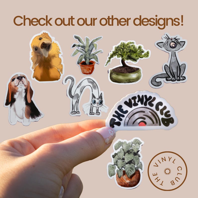 Fig Plant Sticker Botanical Design Rubber Fig Art Plant Lover Gift ...