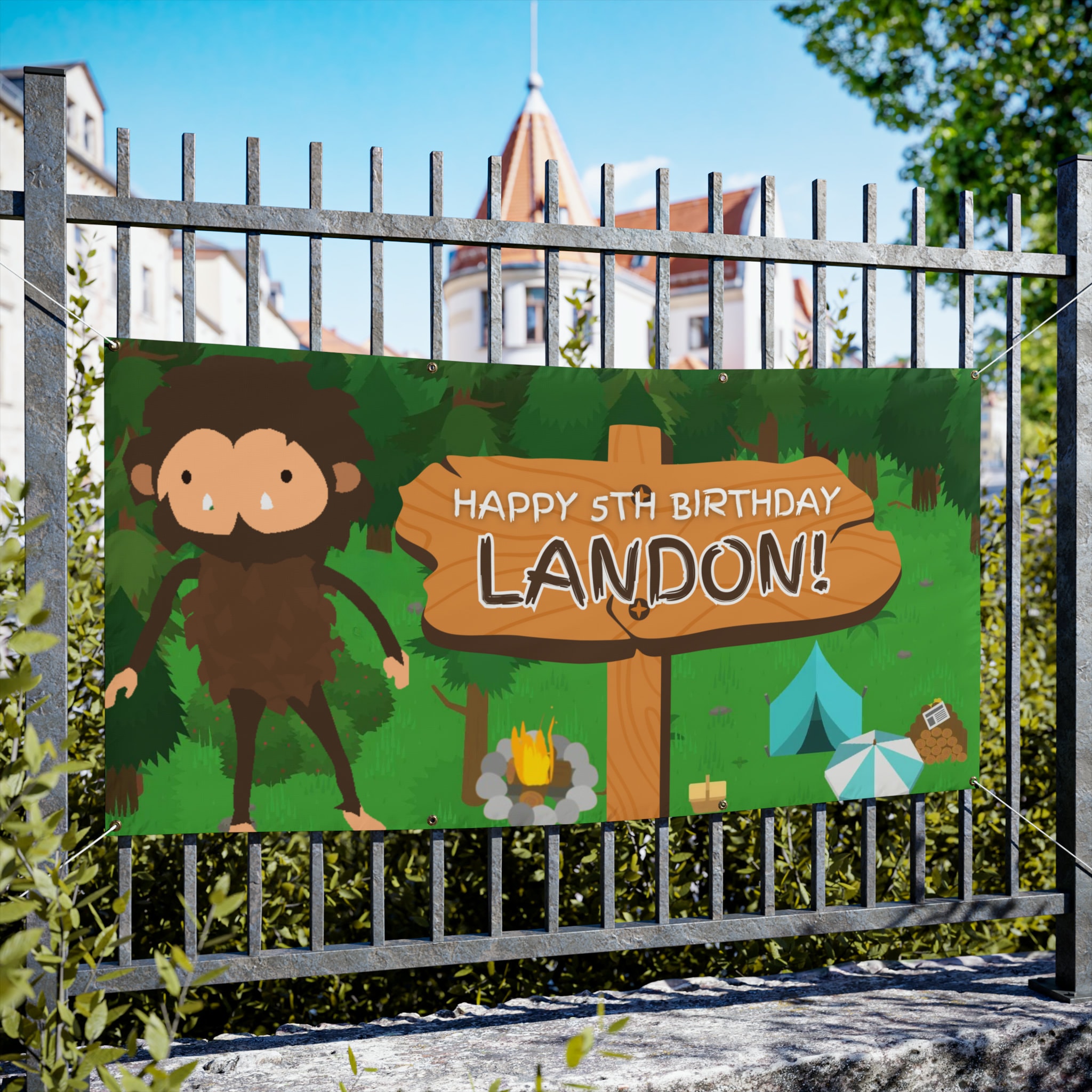 Sneaky Sasquatch Birthday Vinyl Banner - Etsy