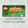 Bigfoot Happy Birthday Banner - Sasquatch Banner - Birthday Decorations ...