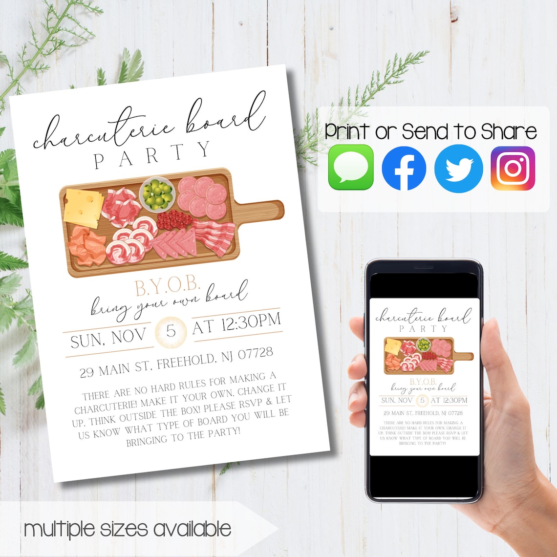 Charcuterie Board Party | Board Party | Bring Your Own Board Party ...