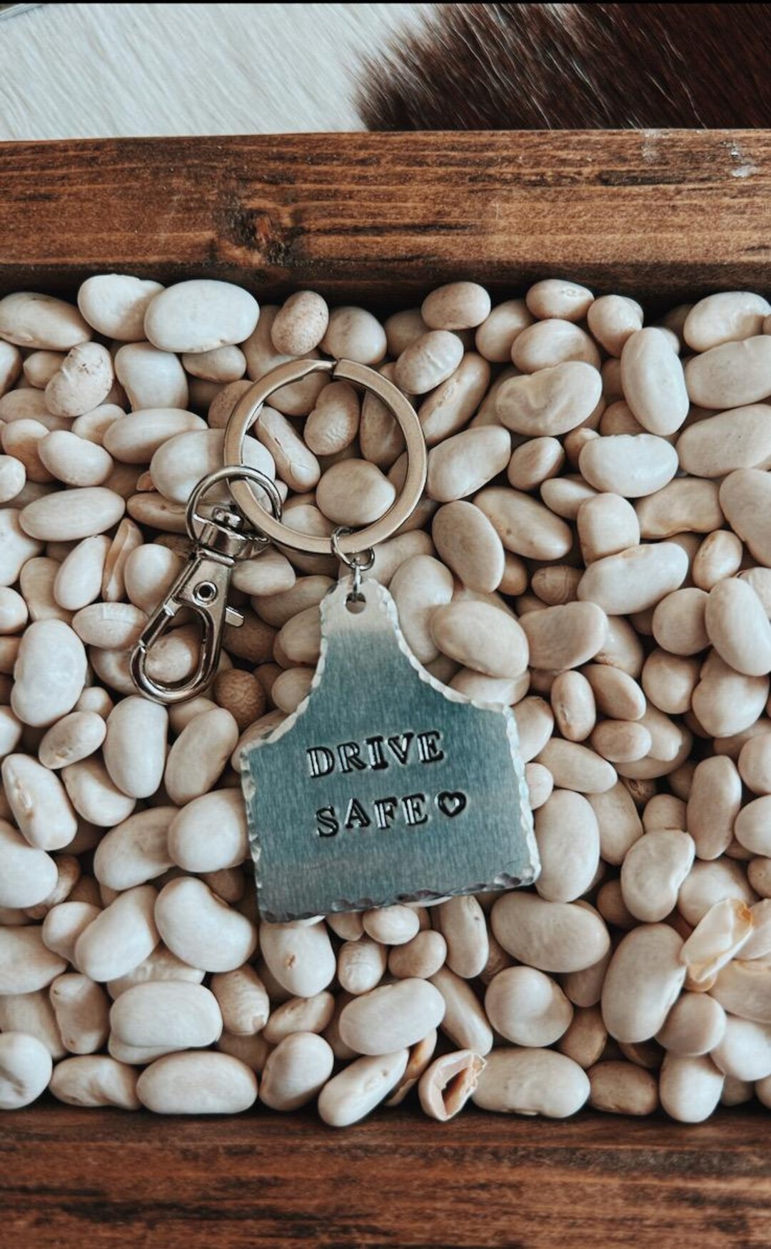 Drive Safe Ear Tag Keychain - Etsy