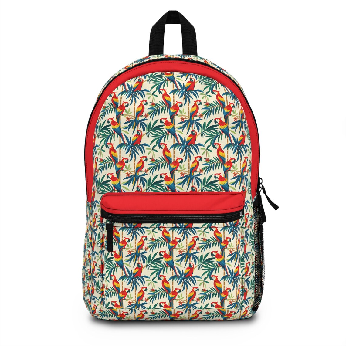 Tropical Jungle Parrot Backpack Back to School Gear, Travel Backpack ...