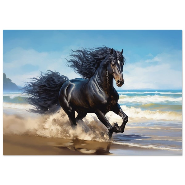 Black Stallion Poster - Etsy