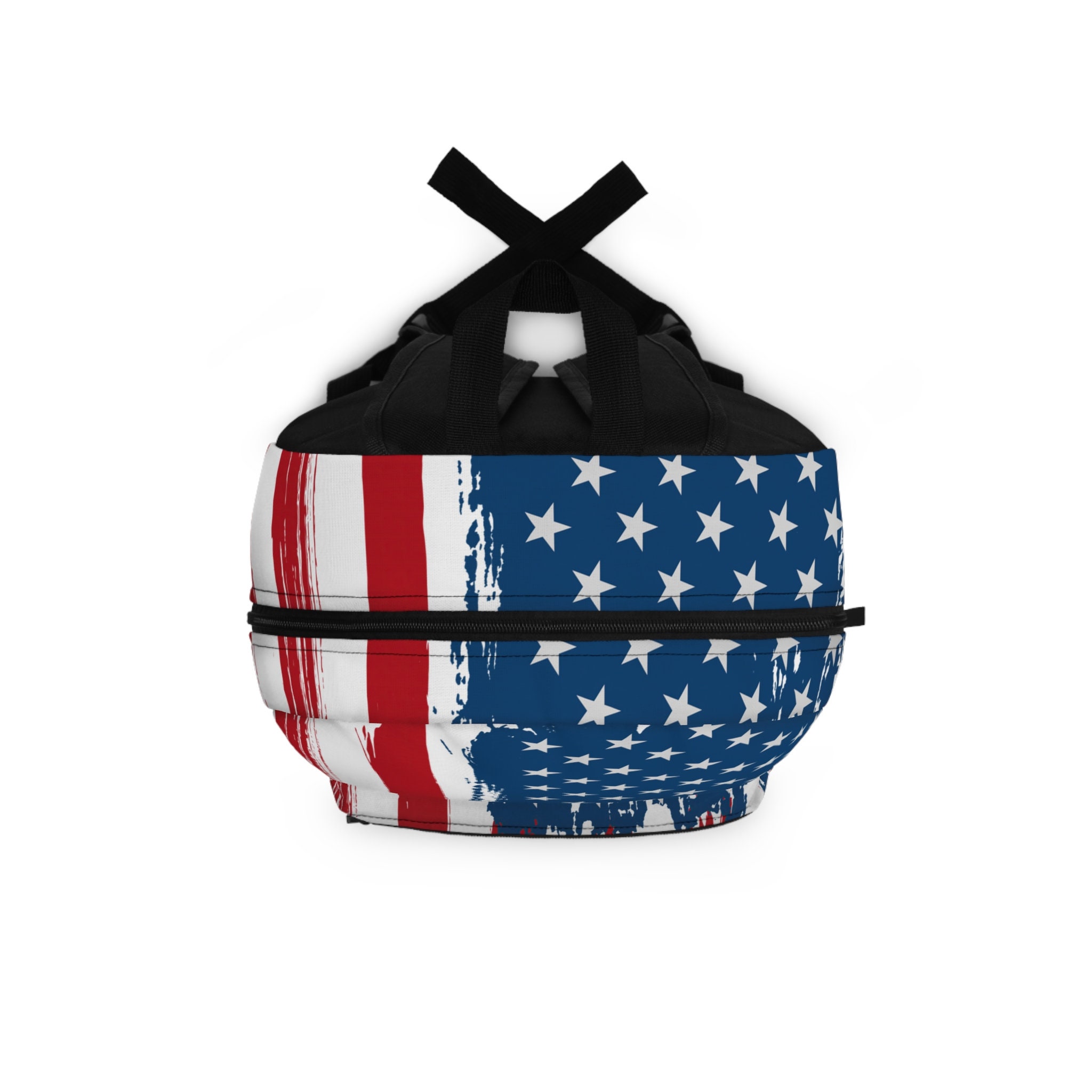 American Flag Backpack - Patriotic, Grunge Style Design, Back to School ...