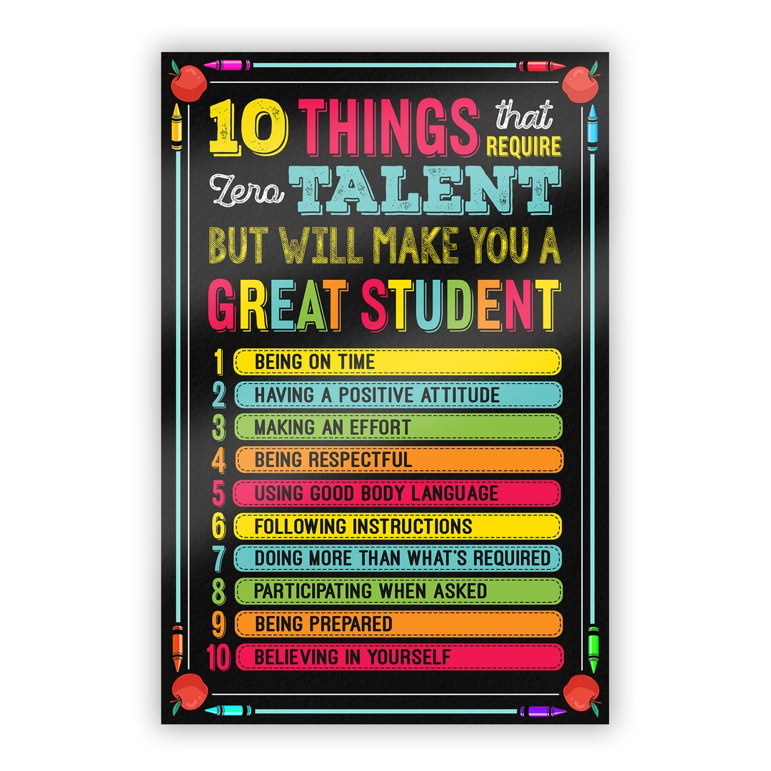 10 Things That Require Zero Talent High School Teacher Poster - Etsy