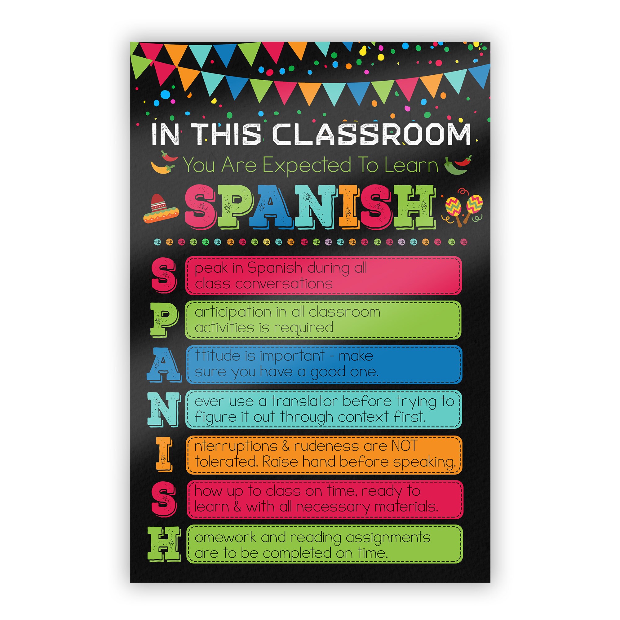 Learn Spanish Poster