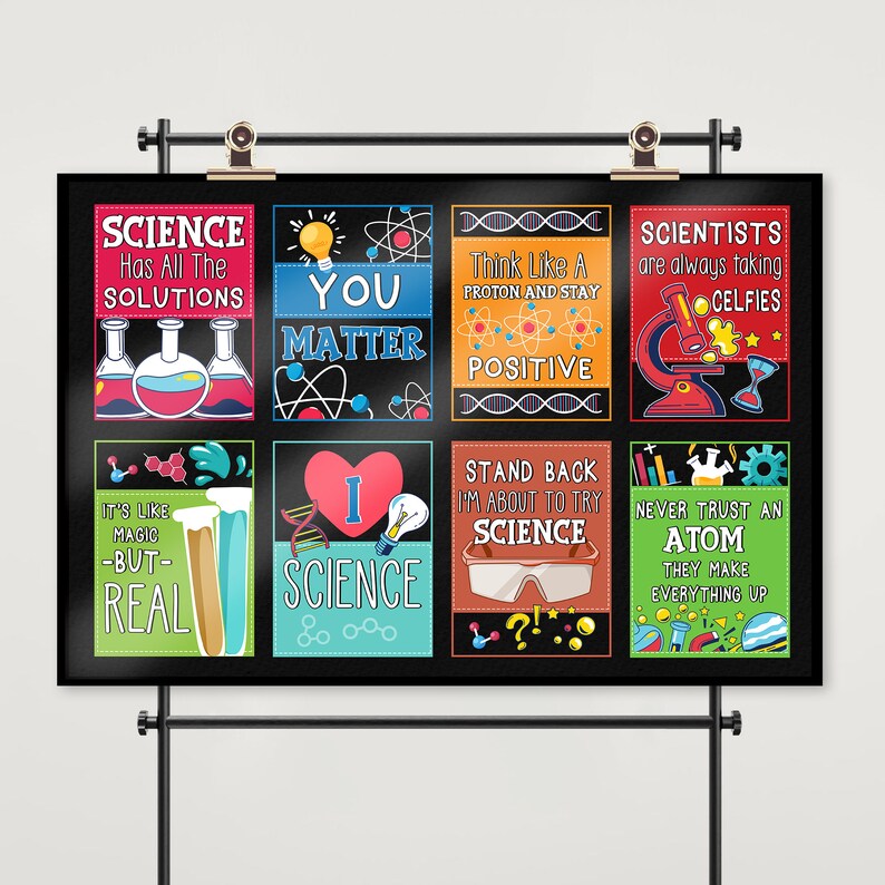 Science Classroom Posters Easy and Modern Classroom Subject - Etsy