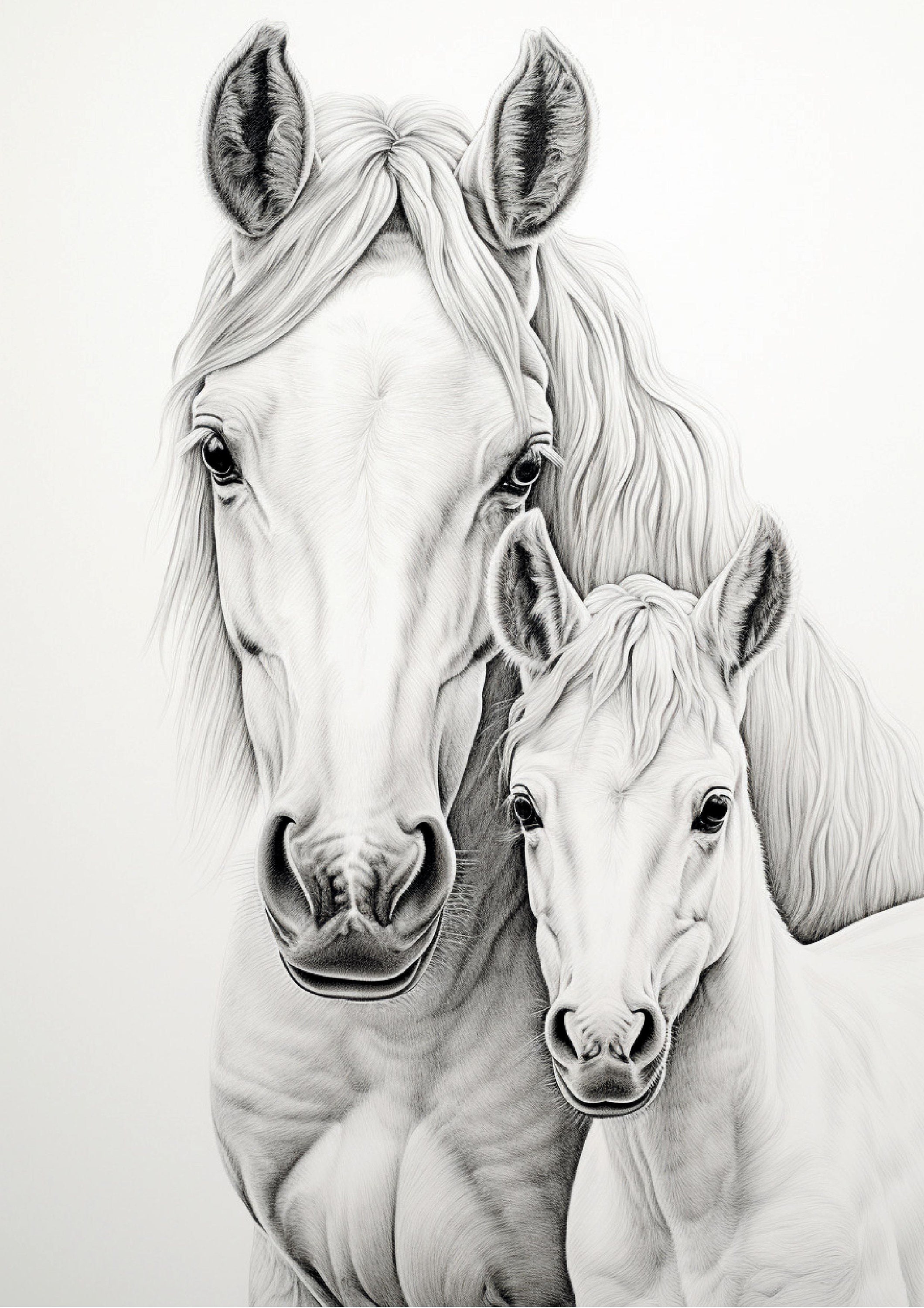 Equine Dreams: A Horse Lover's Coloring Adventure - Etsy