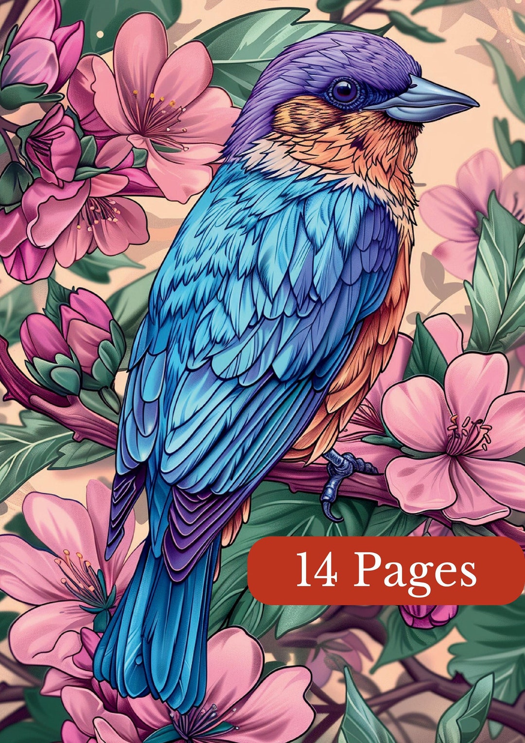 Majestic Plumage African Bird Coloring Delight - Etsy