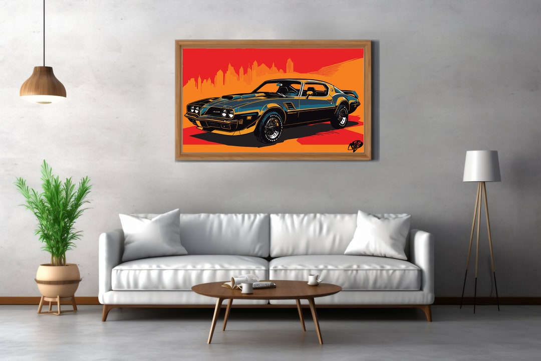 Fully Editable 1978 Pontiac Firebird Trans AM Vector Art - Digital ...
