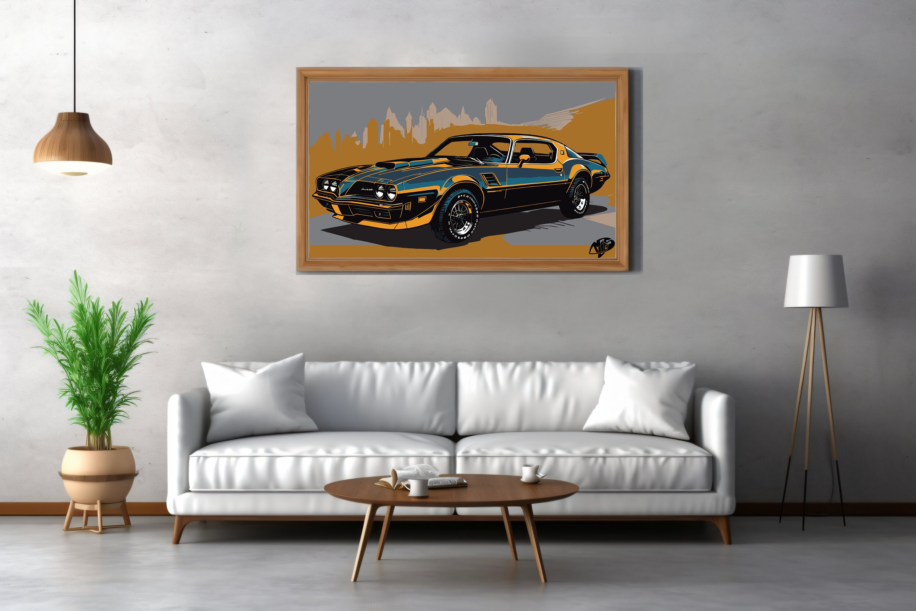 Fully Editable 1978 Pontiac Firebird Trans AM Vector Art - Digital ...