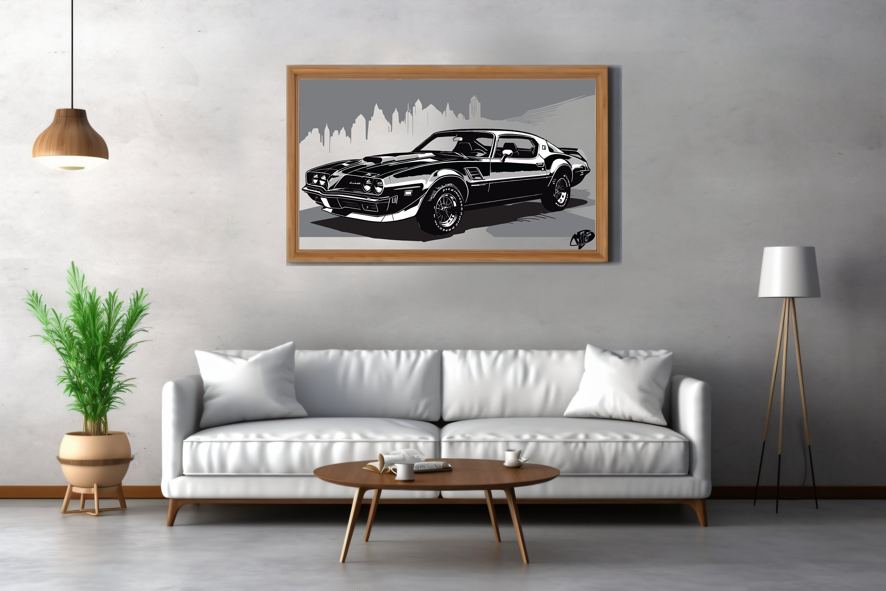 Fully Editable 1978 Pontiac Firebird Trans AM Vector Art Digital ...