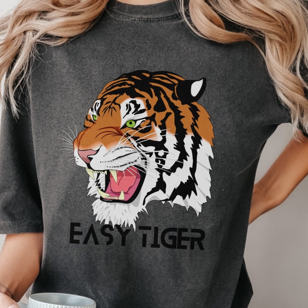 Easy Tiger Vintage Style Relaxed Fit Unisex Garment Dyed High Quality ...