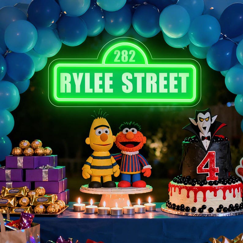 Personalized Name Street Sign: Custom Elmo Street Style Decor Sign ...