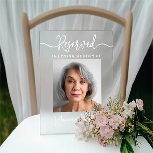 Reserved Memorial Sign Wedding Decor, Wedding Signs Memorial Decor, in ...