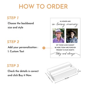 Wedding Memorial Plaques Wedding Decor, Personalized Memorial Plaque ...