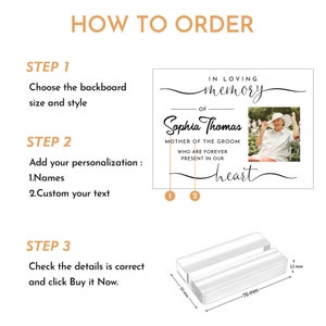 Reserved Memorial Sign Wedding Decor, Personalized Memorial Plaque ...