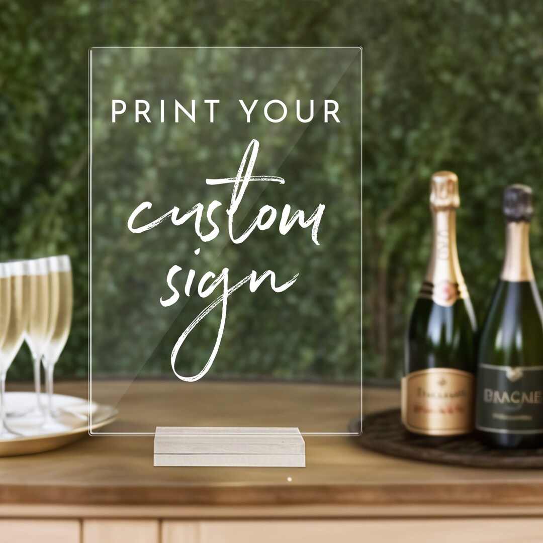 Print Your Custom Acrylic Sign, Personalized Gifts, Reserved Memorial ...