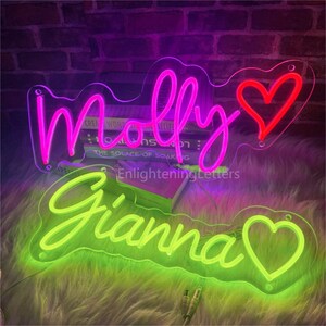 Custom Led Name Sign Gift for Kid, Custom Name Sign Teenage Gift, Led ...