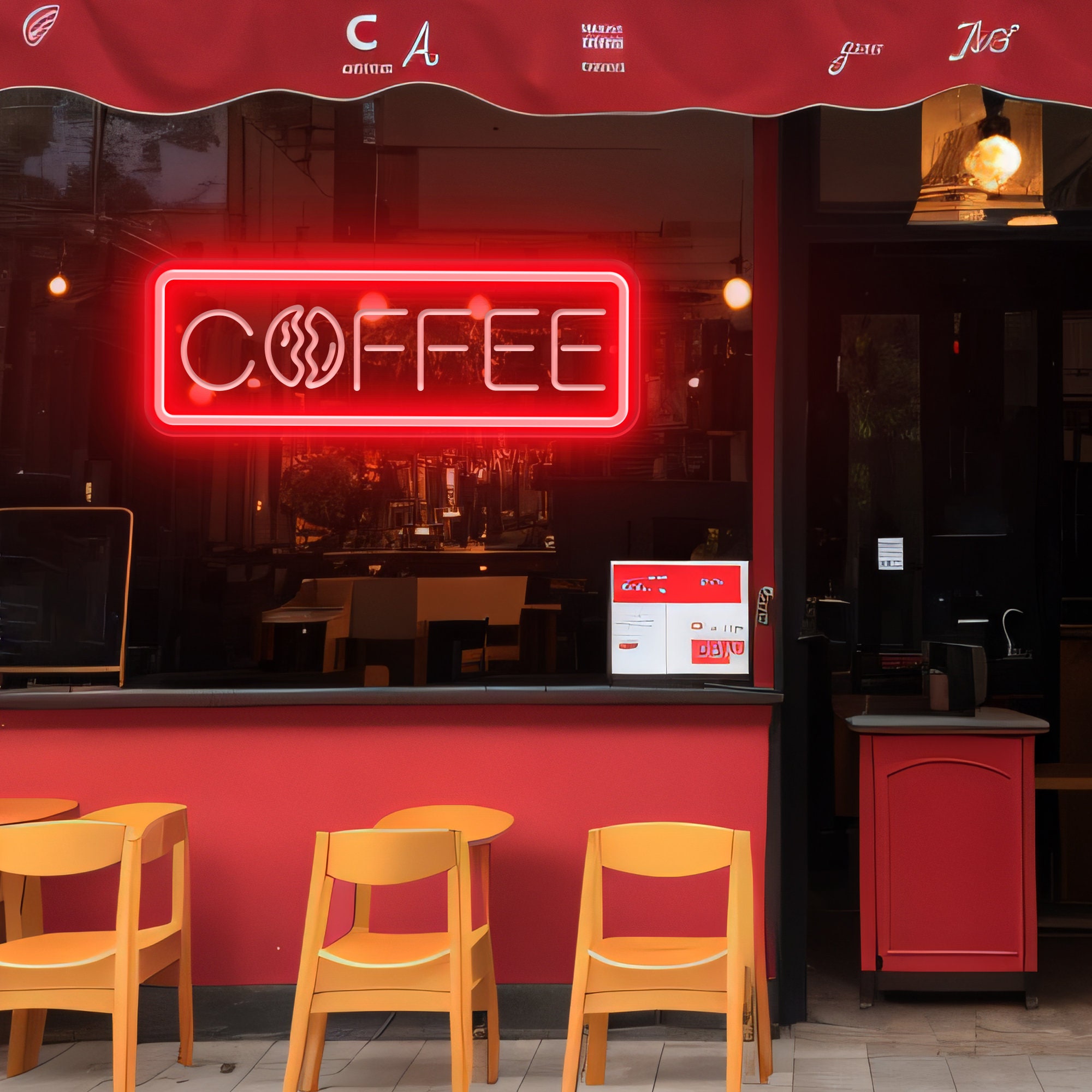Coffee Neon Sign Coffee Bar Sign Custom Neon Sign for Coffee - Etsy