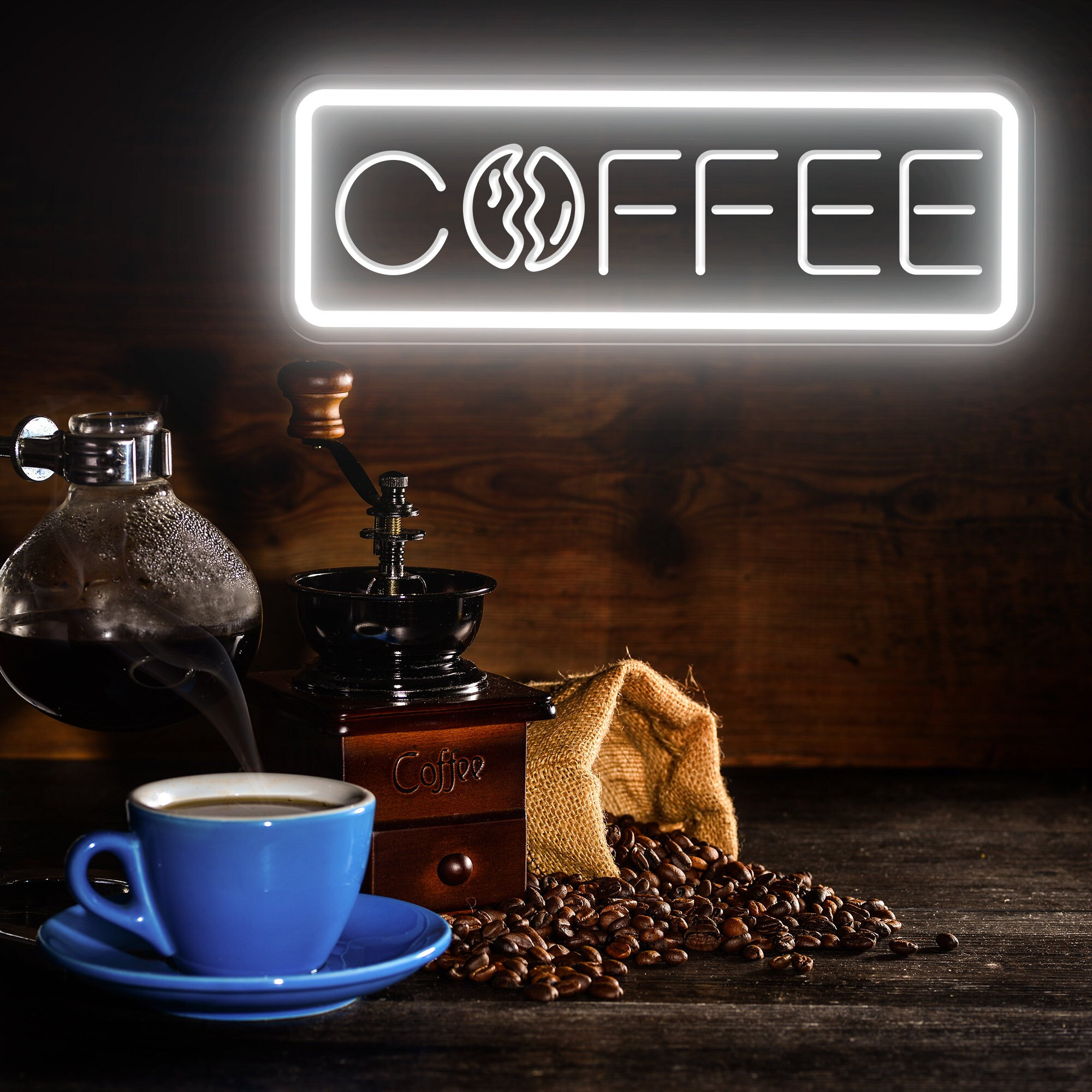 Coffee Neon Sign Coffee Bar Sign Custom Neon Sign for Coffee - Etsy