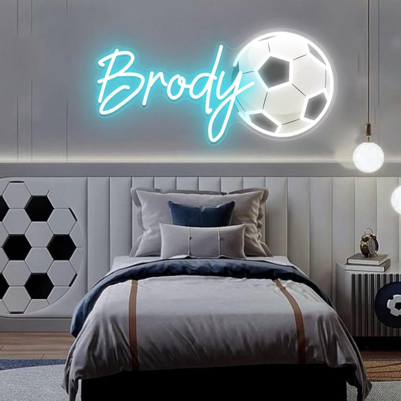 Custom Basketball Led Neon Sign, Custom Name Neon Sign for Kids ...
