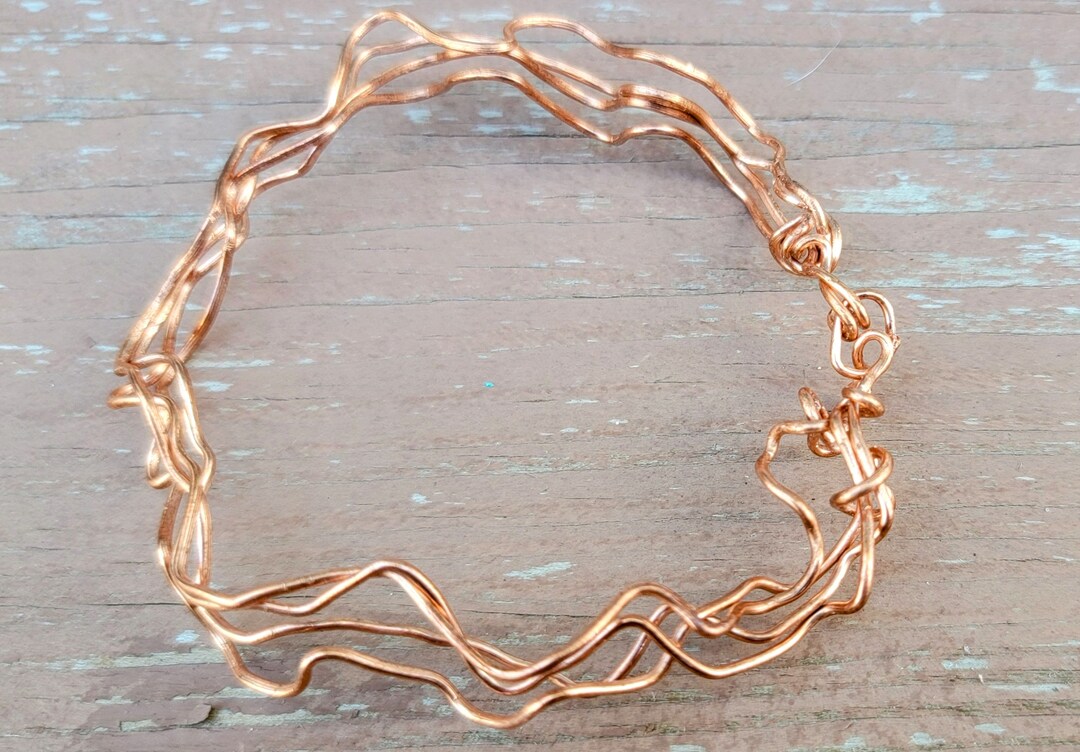 Crinkle Wire Bracelet - Etsy