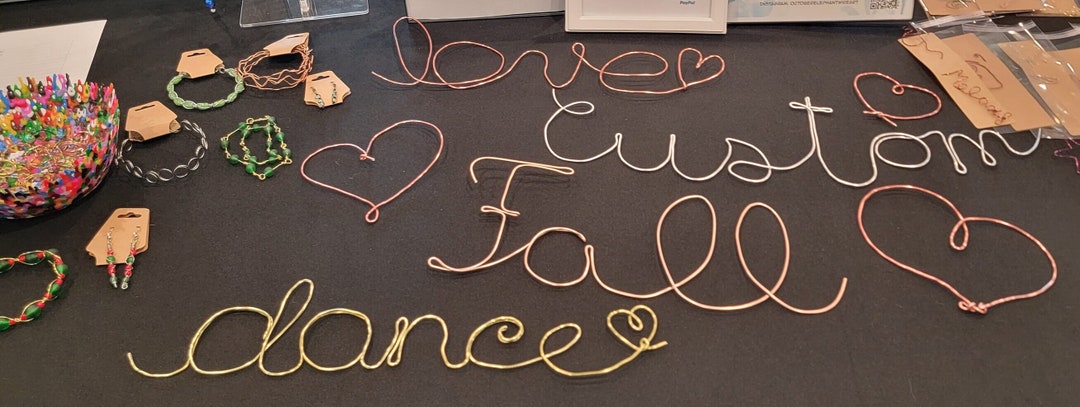 Custom Word Wall Signs Metal Wire - Etsy