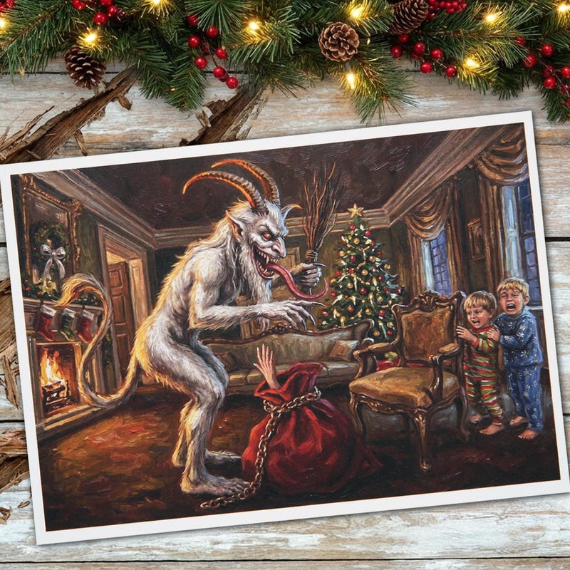 Krampus Cards - Etsy