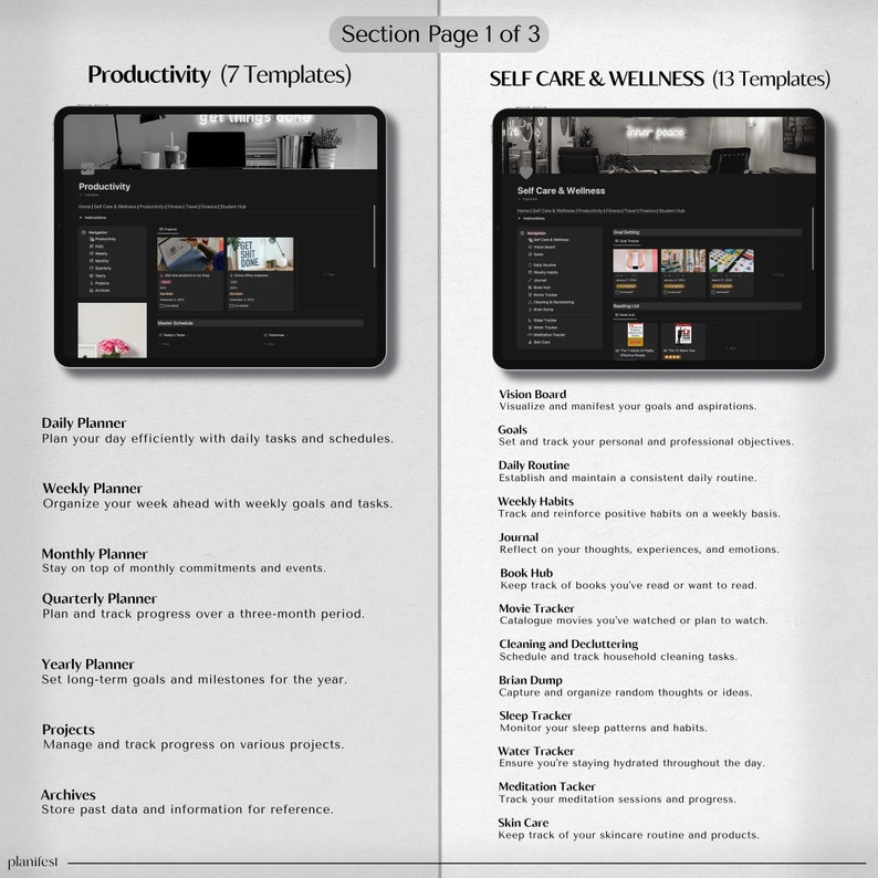 Notion Ultimate Life Planner | ALL IN ONE Notion Template | Notion Dashboard | Adhd Notion ...