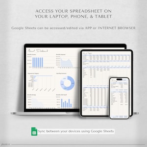 BUDGET PLANNER BUNDLE - Google Sheets | Annual/monthly Budget ...