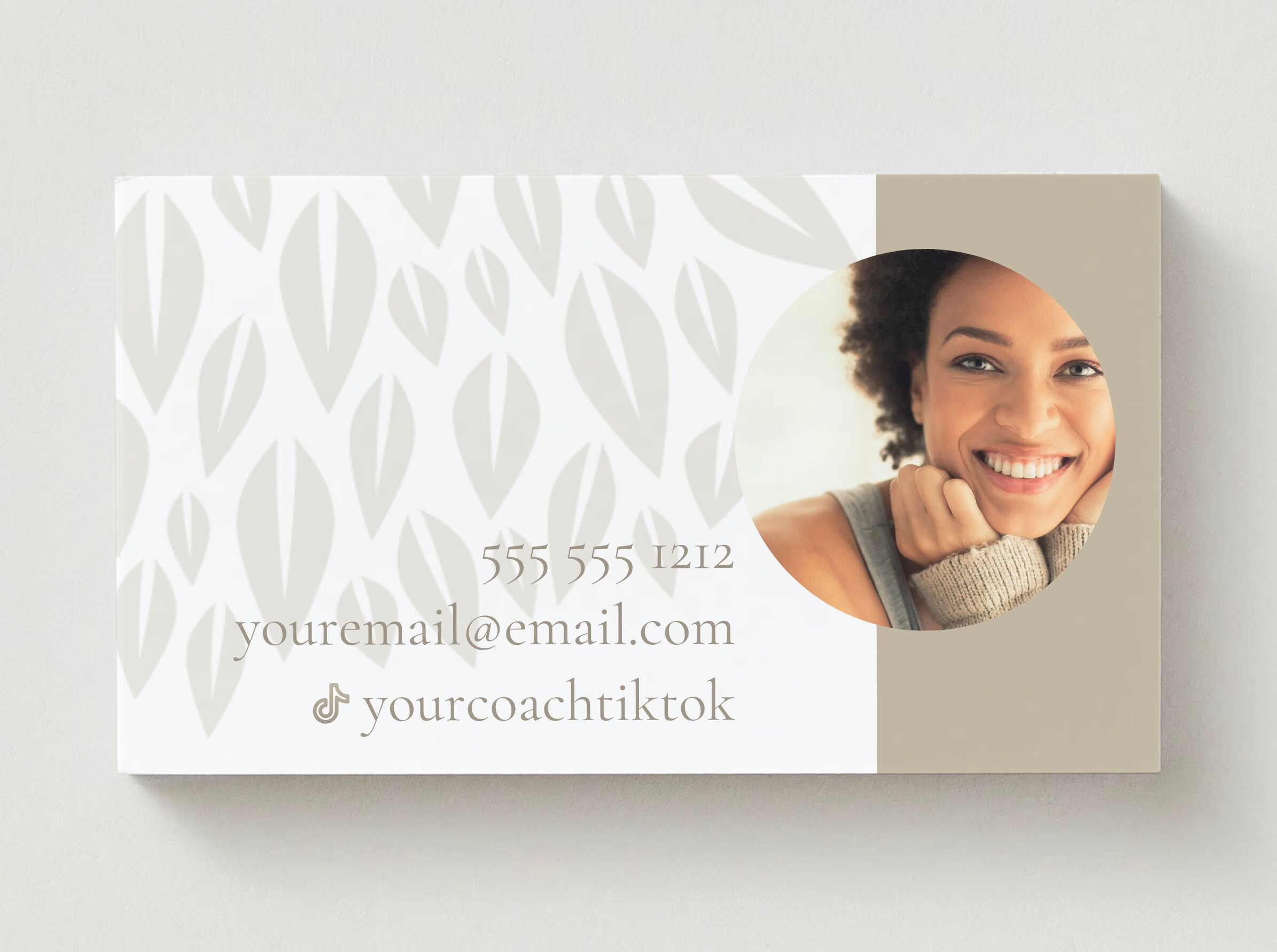 Life and Wellness Coach Business Card Template, Instant Download ...