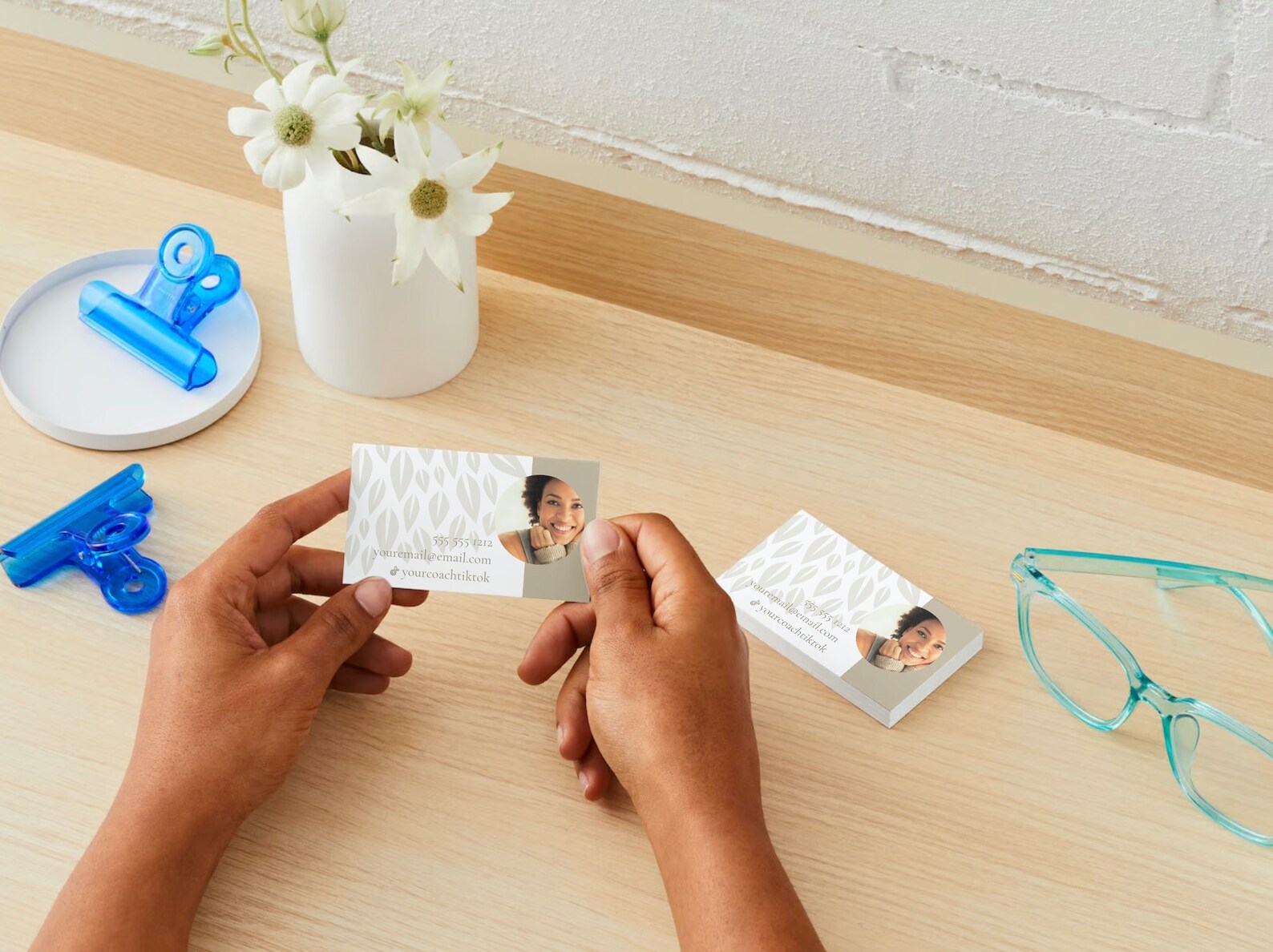 Life and Wellness Coach Business Card Template, Instant Download ...