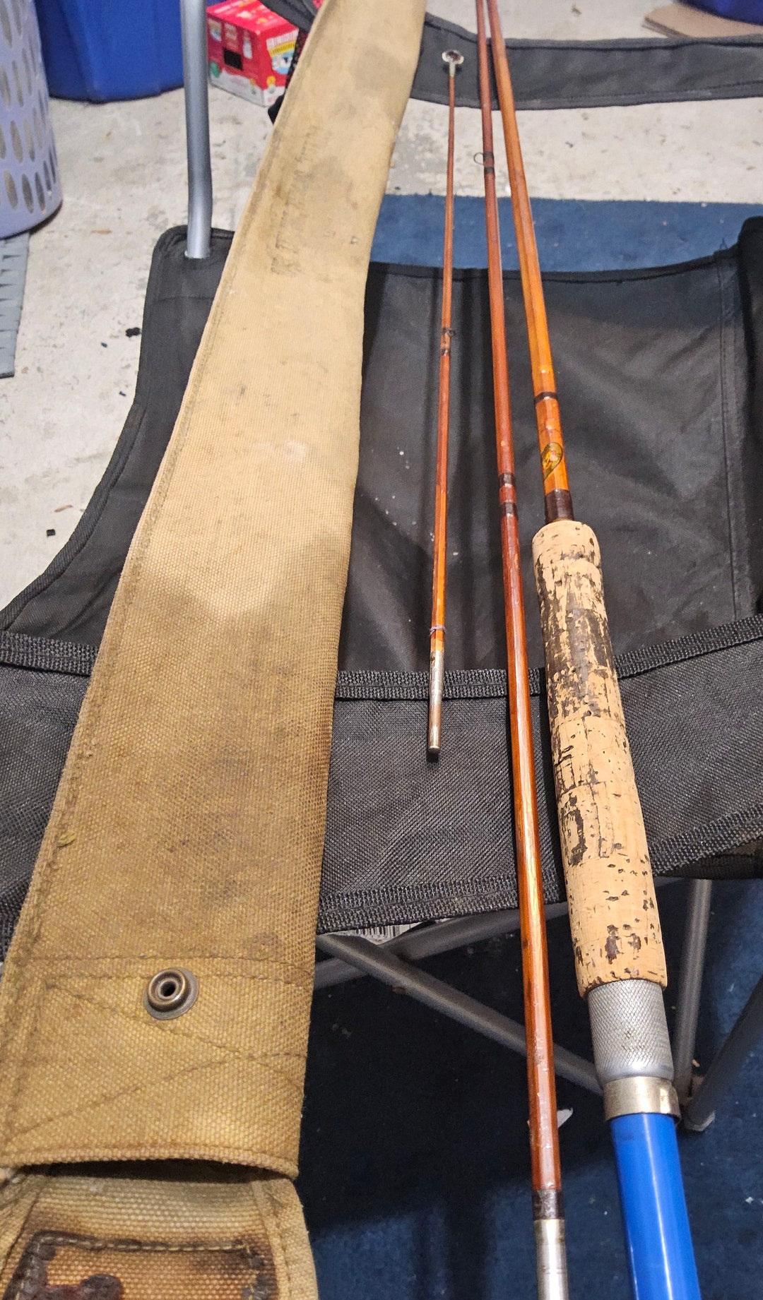 Montague Bamboo Fly Rod Rare Find Comes With Bag and Metal Case - Etsy