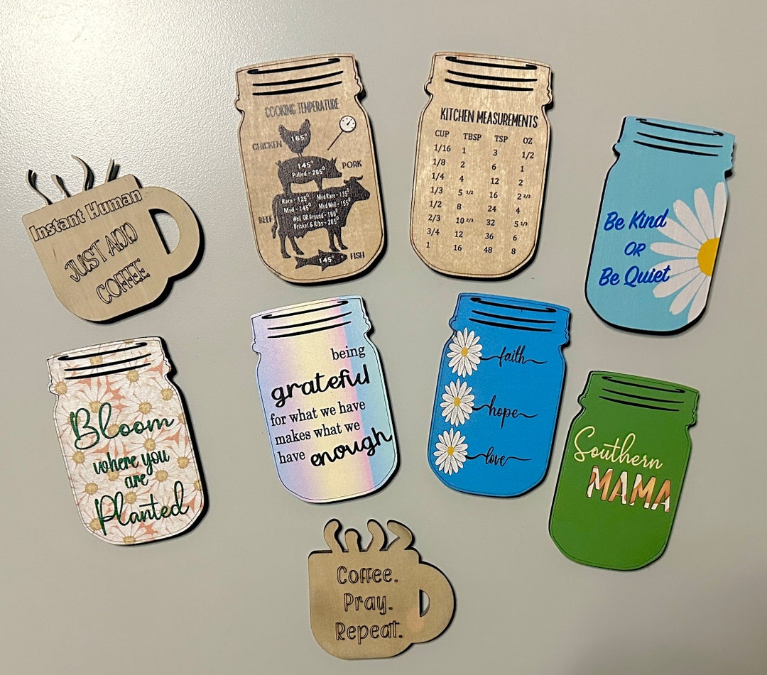 Magnet, Mason Jar Magnet, Kitchen Magnet, Fun Magnets, Stocking ...