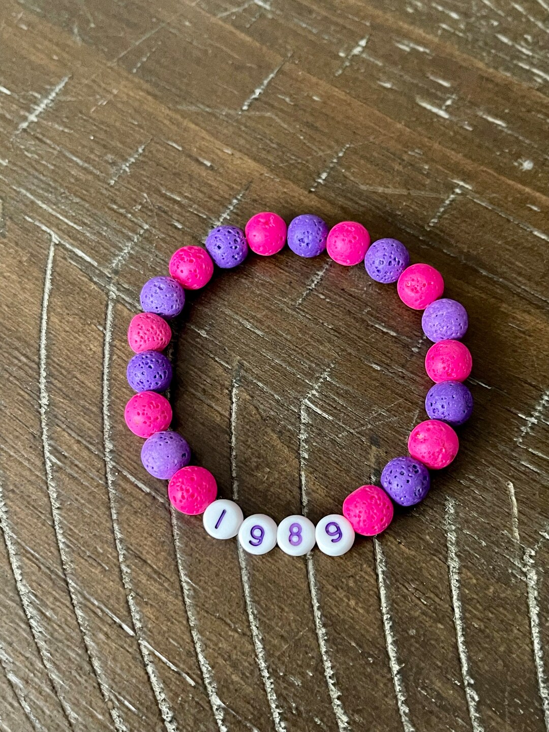 1989 Eras Tour 1989 Lava Stone Pink & Purple Friendship Bracelet Taylor Swift Inspired - Etsy