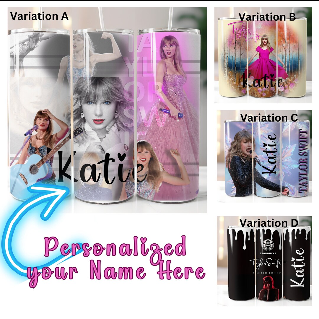 Taylor Swifty Personalized 20 Oz. Tumbler, Eras Tour, Swiftie Merch ...
