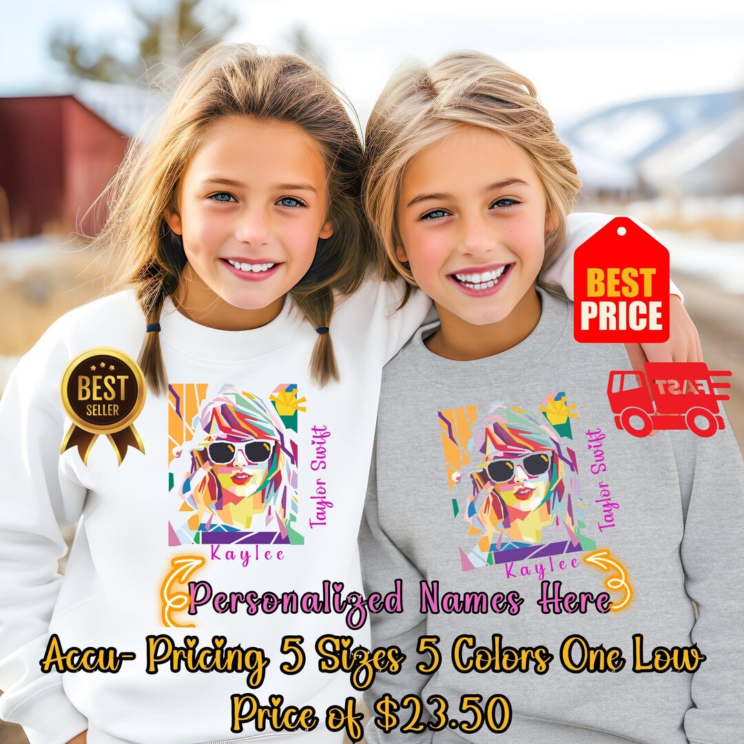 Swiftie Era Tour Personalized Kids Shirt, Taylor Swifty Tour ...