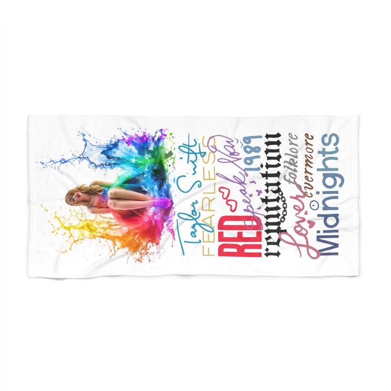 Taylor Swift Beach Towel, Swiftie Beach Towel, Taylor Swiftie Pool ...