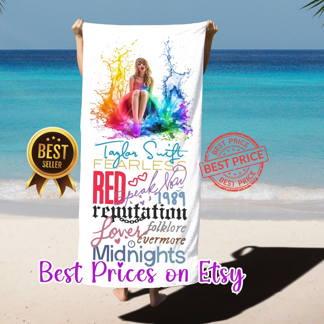 Taylor Swift Beach Towel, Swiftie Beach Towel, Taylor Swiftie Pool ...