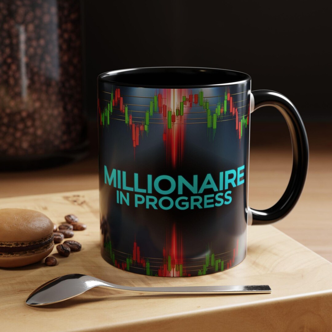 Trader Mug, Stock Trading Millionaire in Progress Mug, Stock Investor ...
