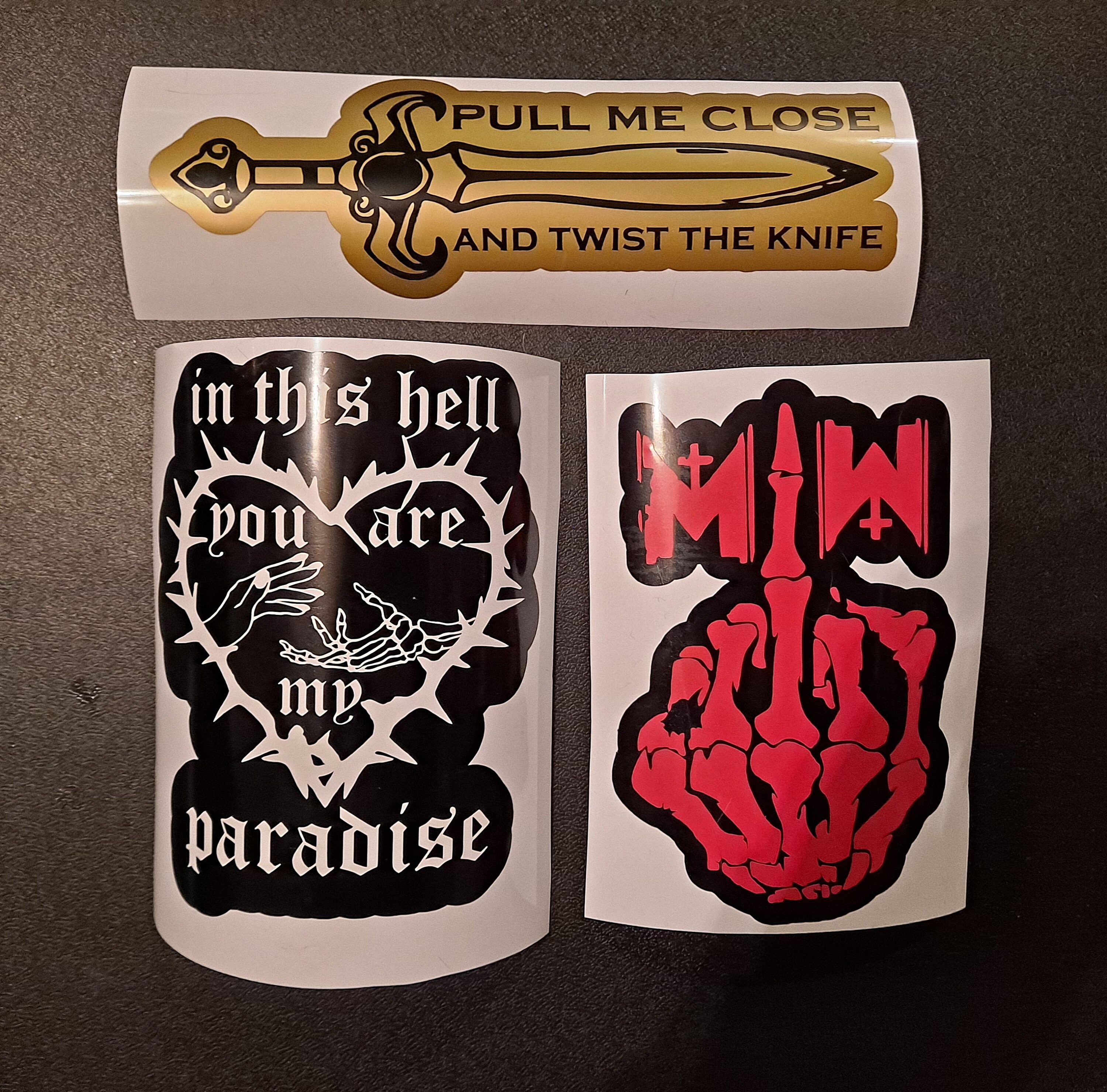 MIW / Metal Layered Decals - Etsy