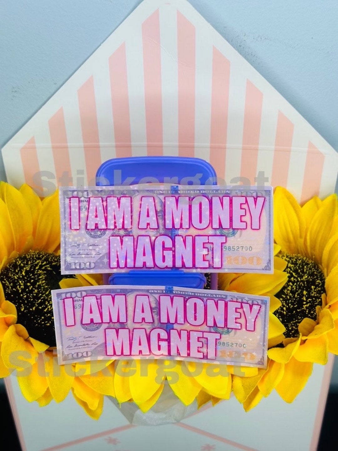 I AM A MONEY MAGNET Sticker, Manifesting, Abundance, Affirmation, Law ...
