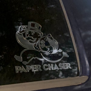 Monopoly Man Paper Chaser Decal, Money/cash Decal Sticker, Money Chaser ...