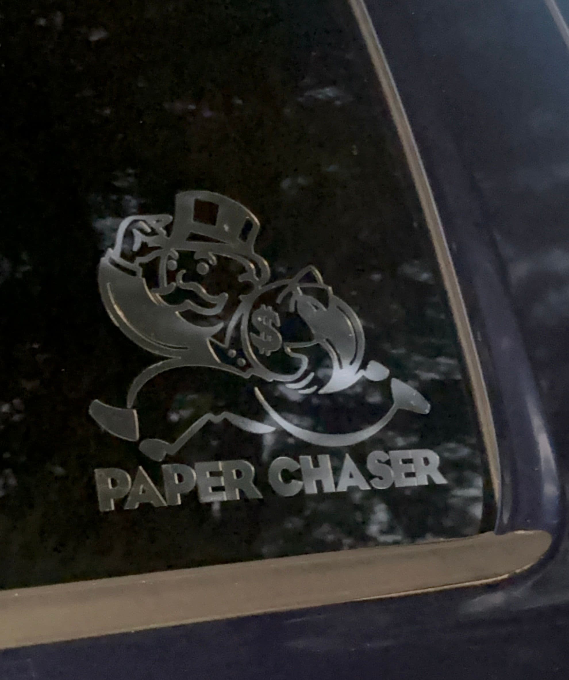 Monopoly Man Paper Chaser Decal, Money/cash Decal Sticker, Money Chaser ...
