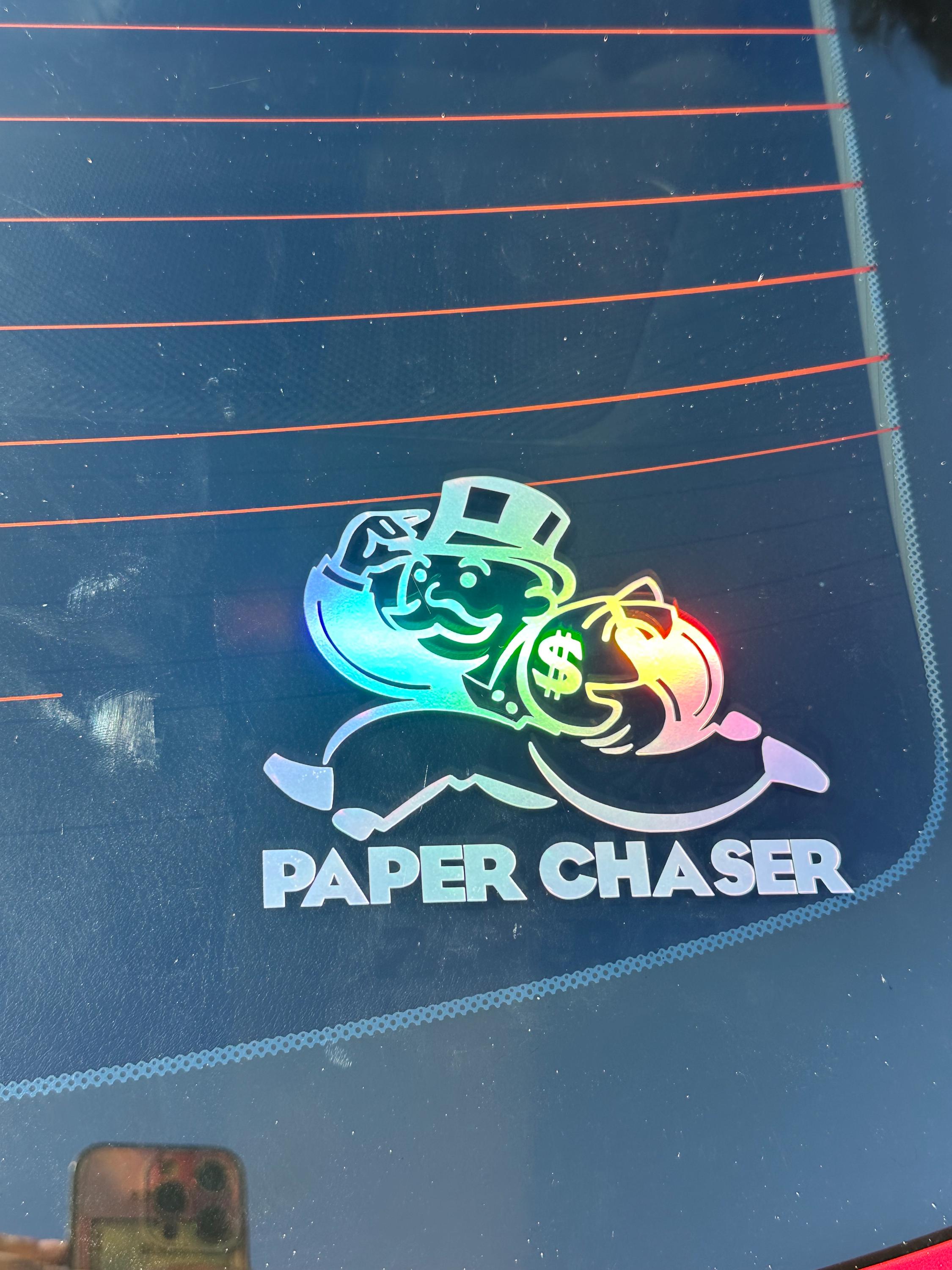 Monopoly Man Paper Chaser Decal, Money/cash Decal Sticker, Money Chaser ...