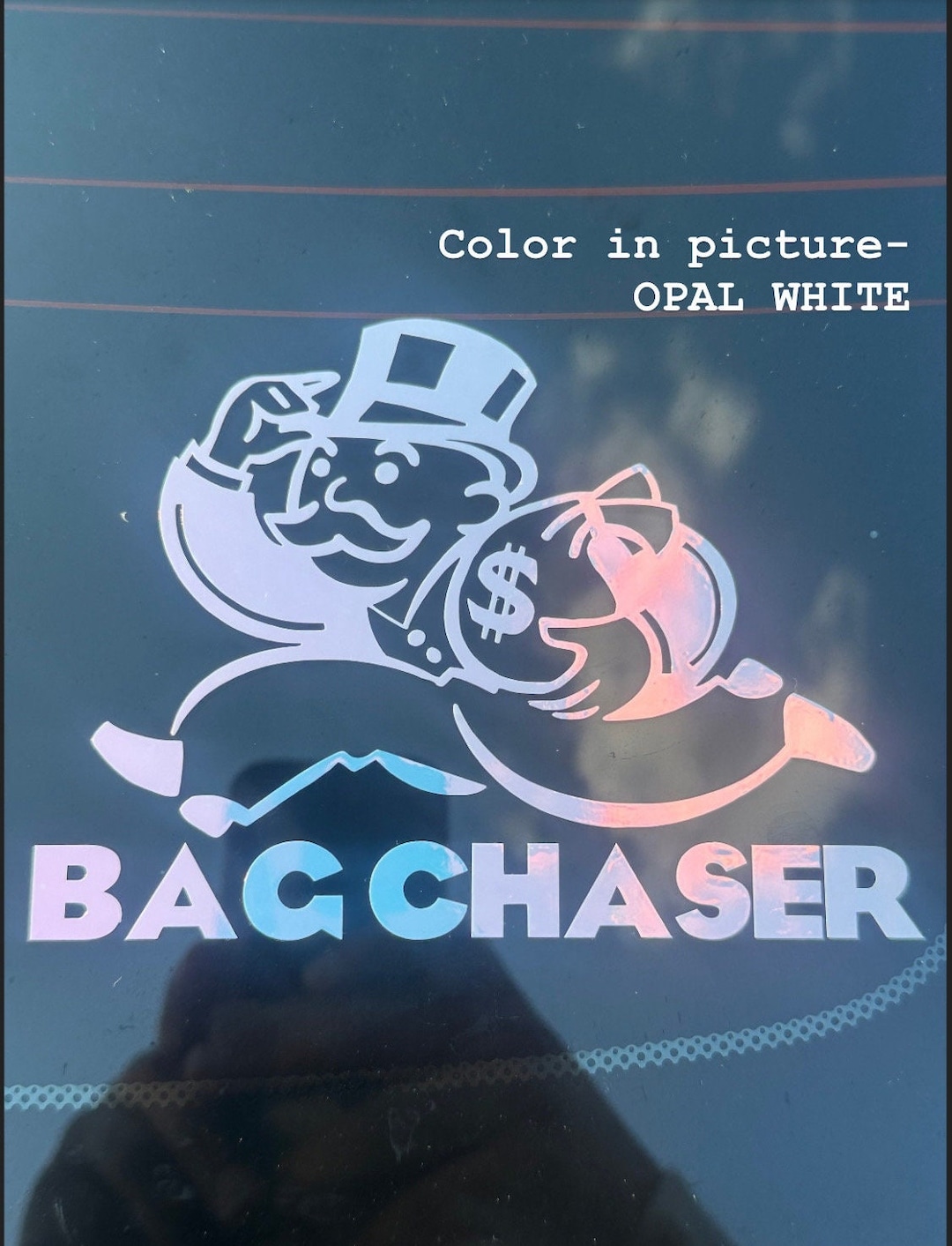 Monopoly Man Bag Chaser Decal, Money/cash Decal Sticker, Money Chaser ...