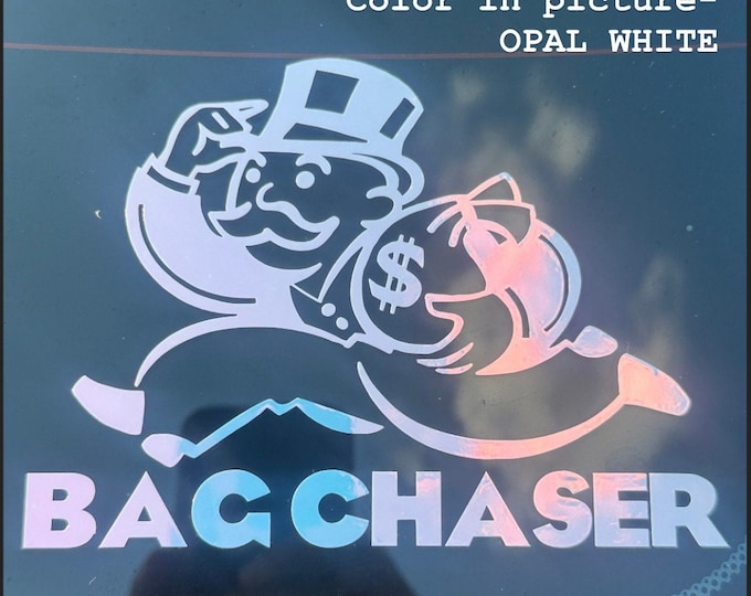 Monopoly Man Bag Chaser Decal, Money/cash Decal Sticker, Money Chaser ...