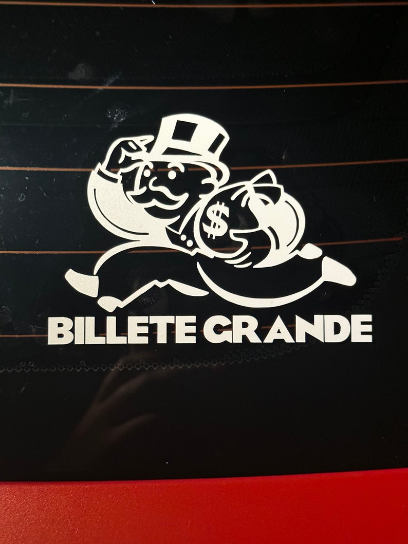 Monopoly Man BILLETE GRANDE Decal Money/cash Decal Sticker - Etsy
