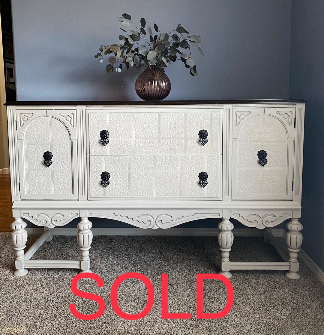 Refinished Vintage Buffet - Etsy
